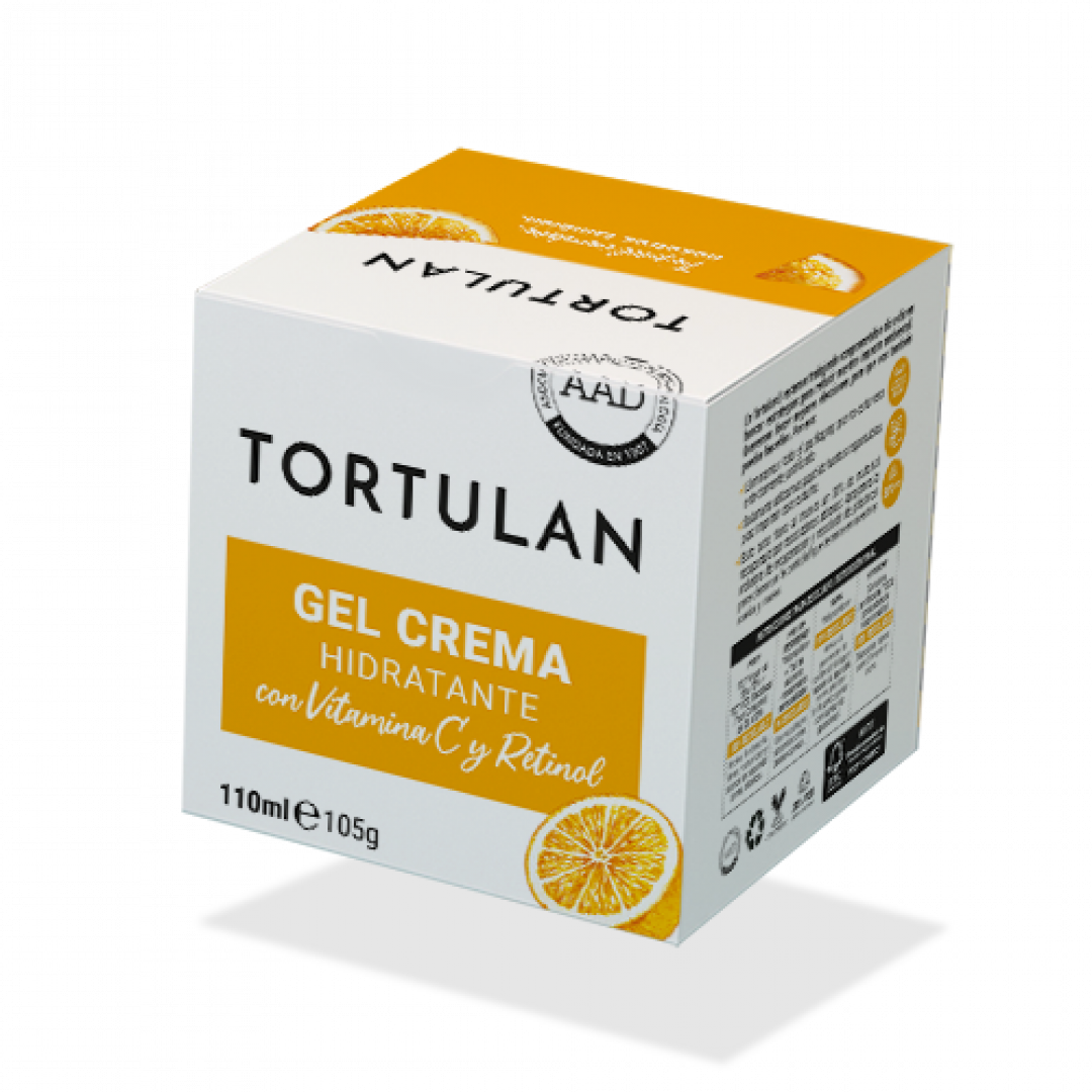 Gel Crema Hidratante con Vitamina C y Retinol Tortulan - 110 ml - Natural Skin Care