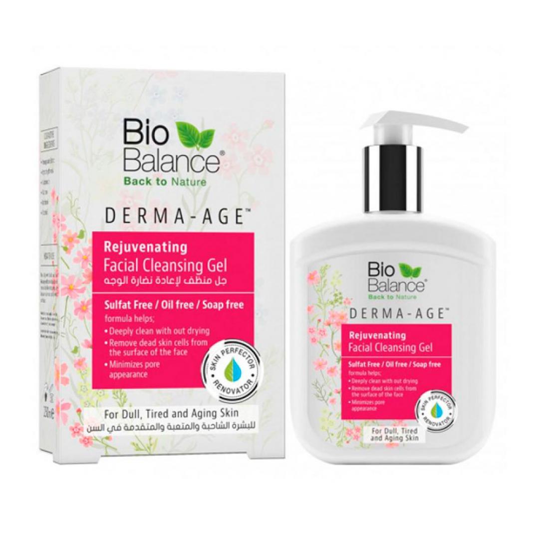Bio Balance Derma-Age Rejuvenating Facial Gel Limpiador Facial Rejuvenecedor - 250 ml - Natural ...
